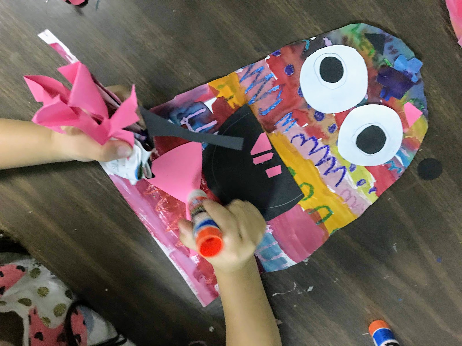 Elements of the Art Room: Kindergarten Line Painting Monsters