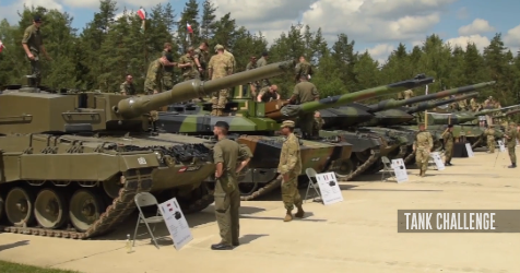 Videos of today's Strong Europe Tank Challenge Opening Ceremony