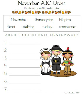 Teacher Gone Digital: Thanksgiving Literacy and Math Fun...Plus a Freebie!