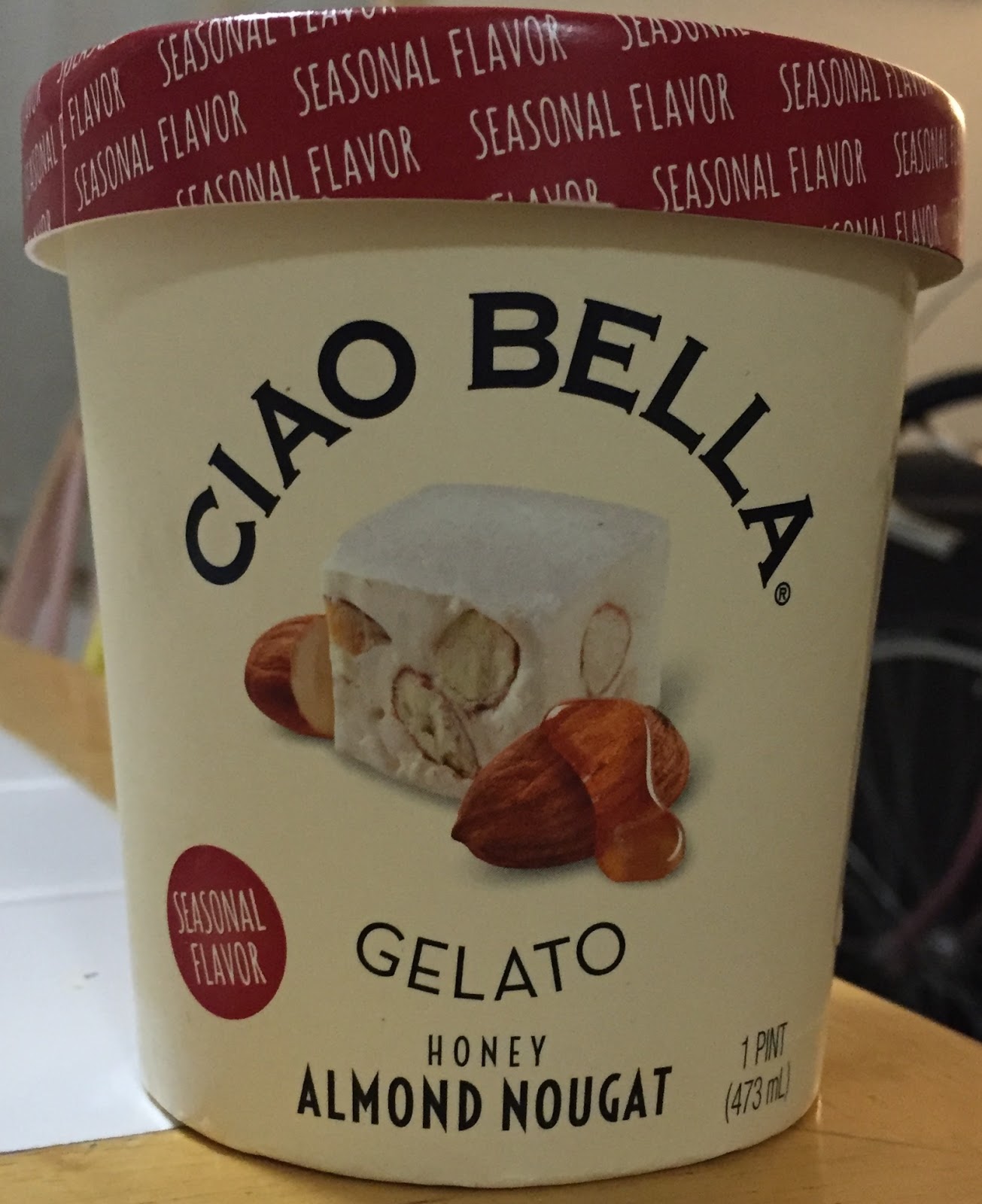 Ciao Bella Honey Almond Nougat Gelato