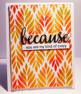 Colour and Sparkle: Thanks and Because