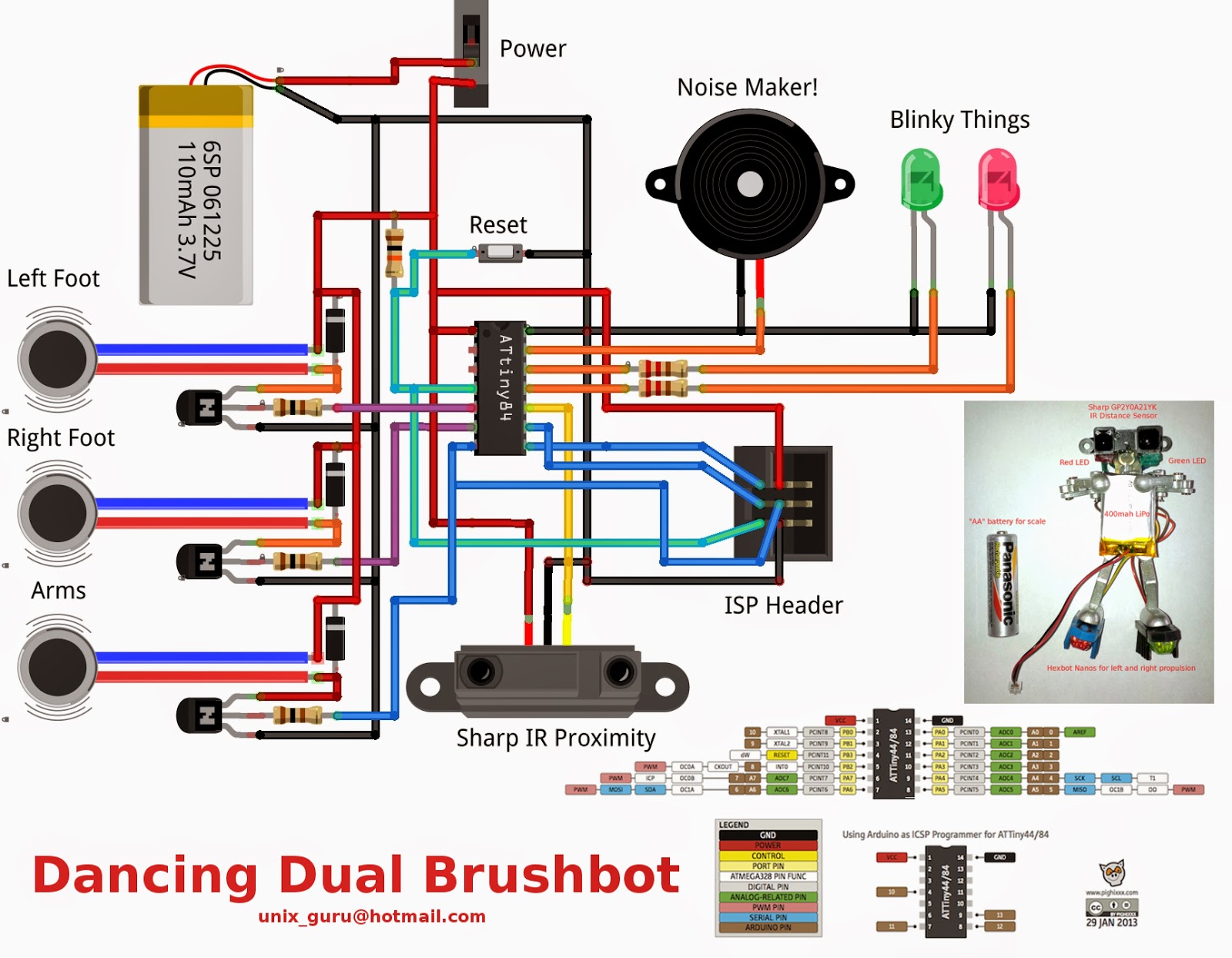Arduino-Pi Ramblings: Dancing Brushbot assembly...
