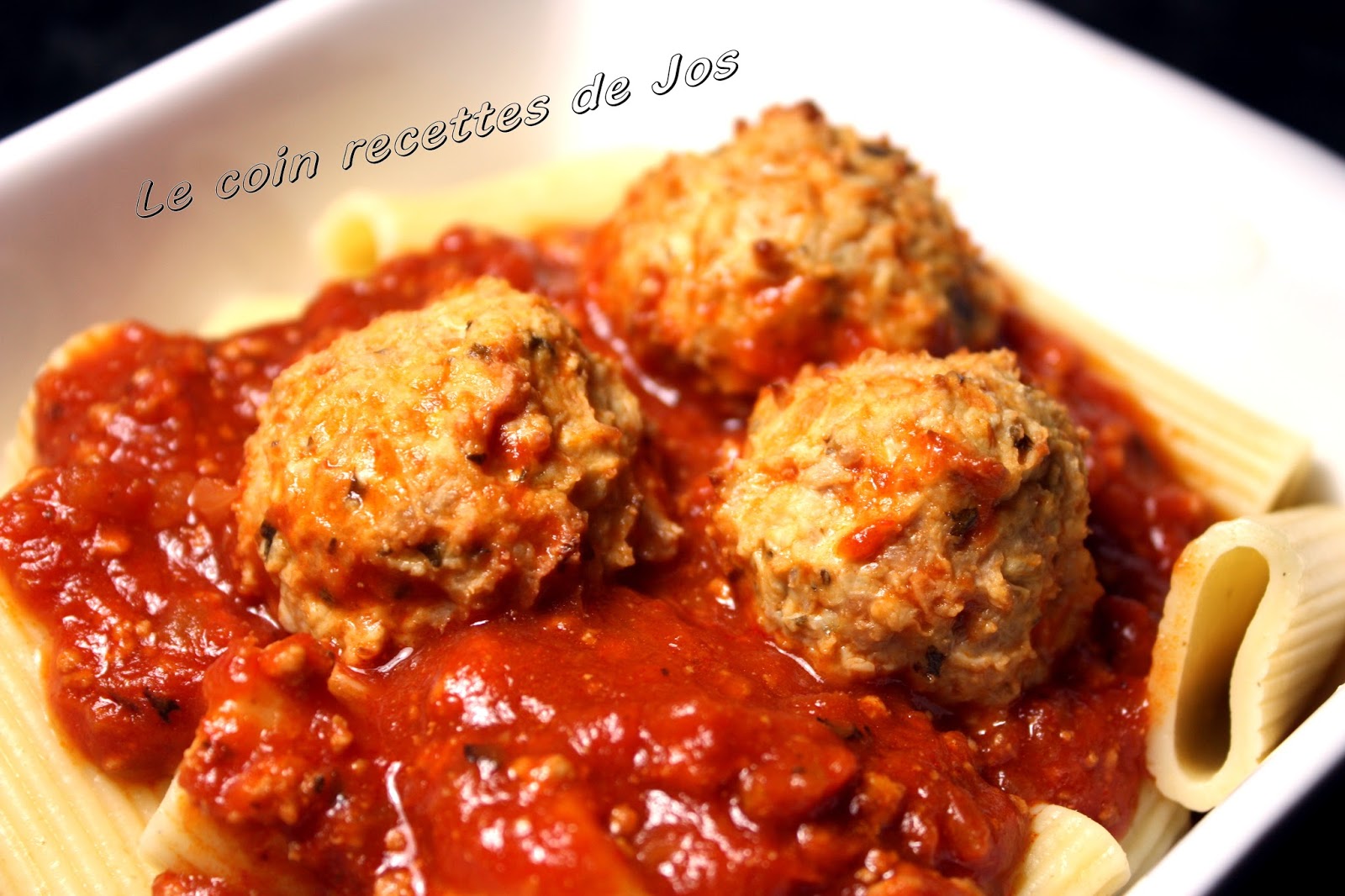 Le coin recettes de Jos: BOULETTES DE VIANDE À L'ITALIENNE