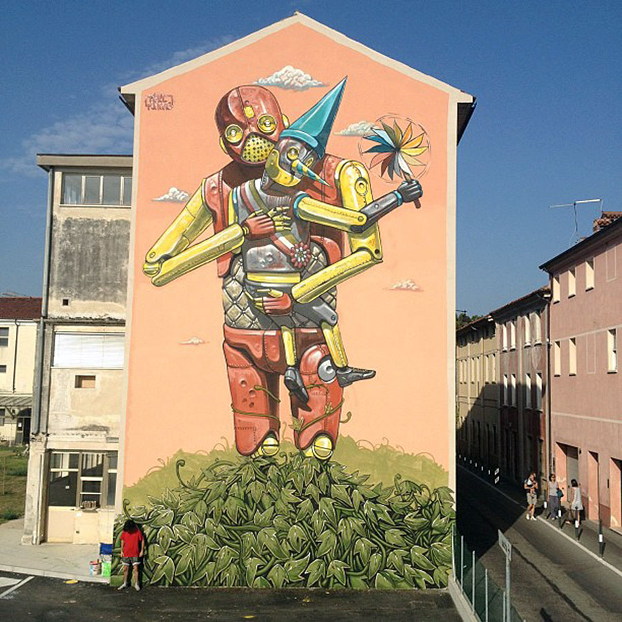 Pixel Pancho New Mural In Bassano del Grappa, Italy | StreetArtNews ...
