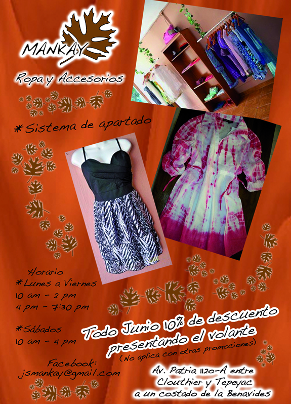 Diseños gráficos: FLYER DE TIENDA DE ROPA Y MODA (diseño completo desde ...