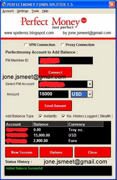 the best perfect money adder software