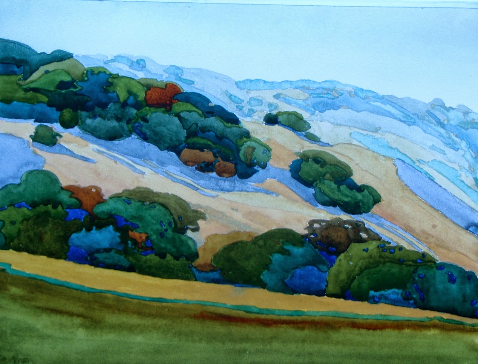 robin purcell california watercolors in the plein air tradition: Sonoma ...