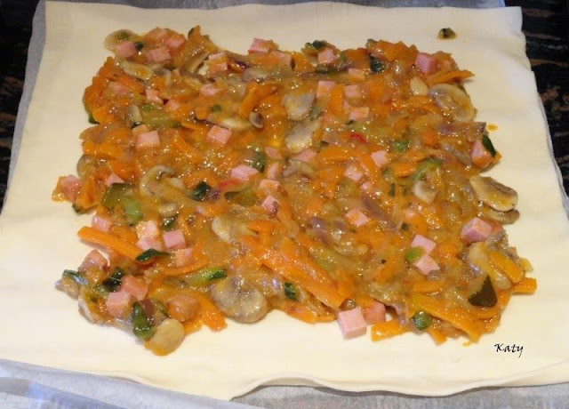 Para hincar el diente K+M = M+K: Rollo de verduras y jamón de York o ...