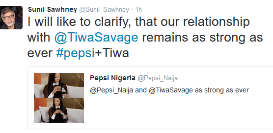 BLOG: Pepsi denies dropping Tiwa Savage as brand ambassador BLOG: Pepsi denies dropping Tiwa Savage as brand ambassador