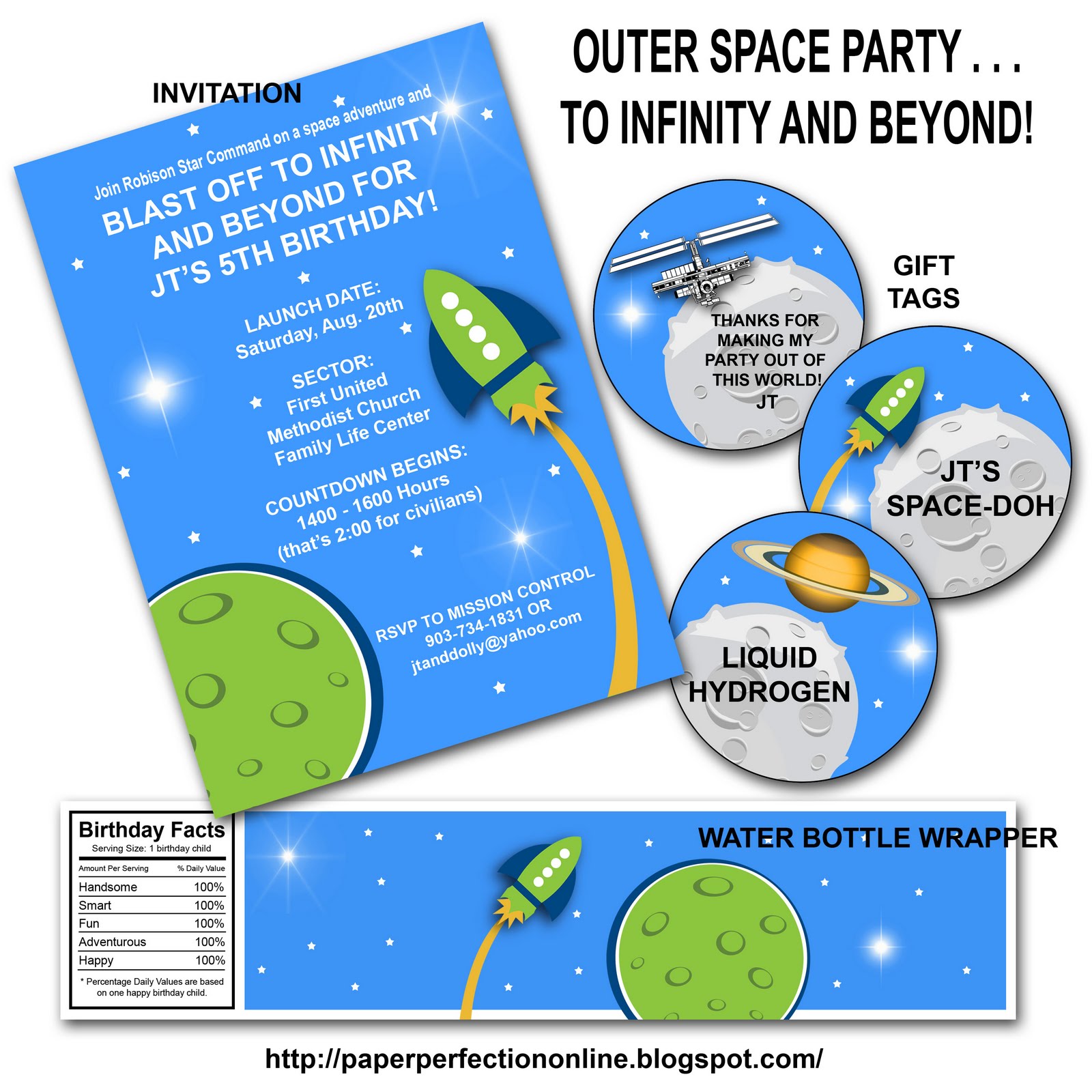 Paper Perfection: Outer Space Party...To Infinity and Beyond!
