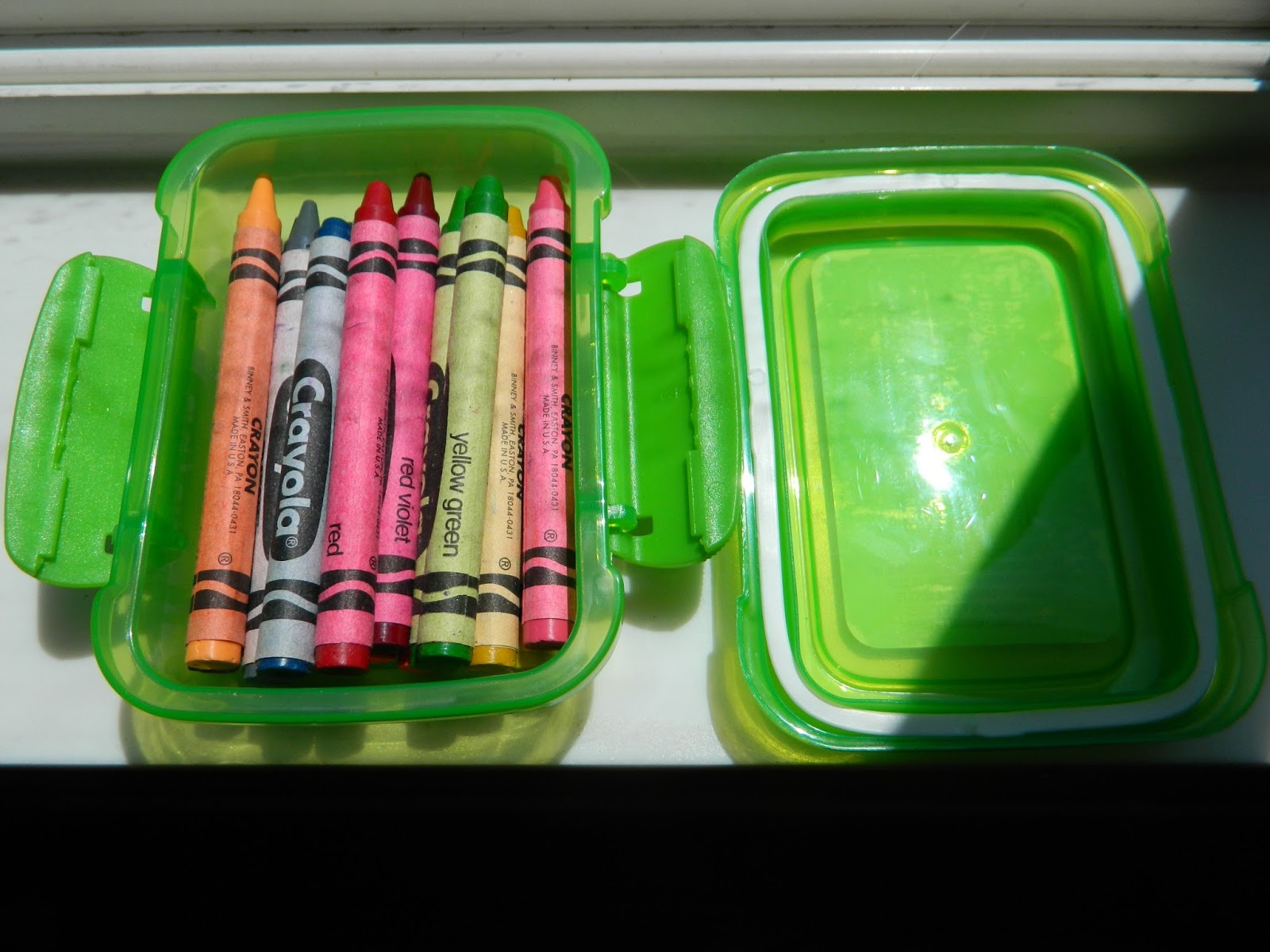 Flamingo Fabulous: Crayon Containers and I'm Already In Trouble