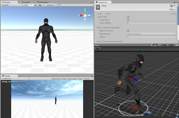 Rigged Model for Unity 3D: RoboCop Black Version, Rigged with Blender ...