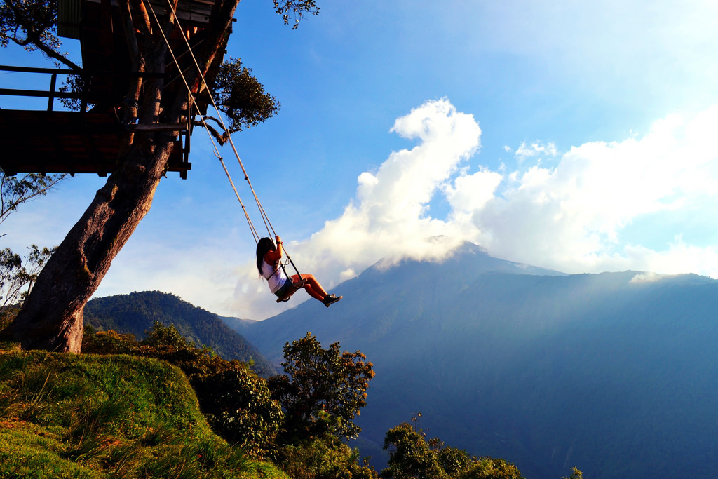 On my Wishlist: #2: Swing on the Edge Of The World in Ecuador