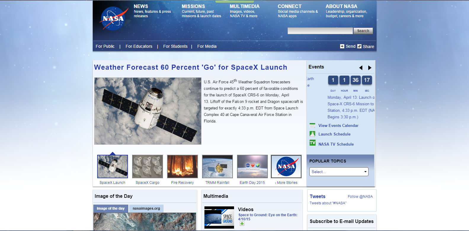 Interstellar: LA WEB DE LA NASA