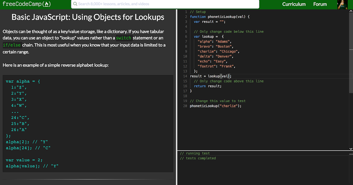 Just A Few Things..: Basic Javascript: Using Objects For Lookups