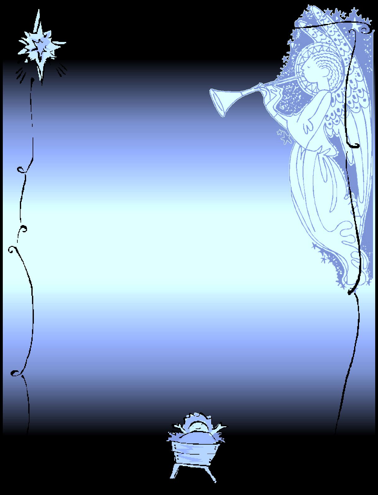 manger scene borders and backgrounds