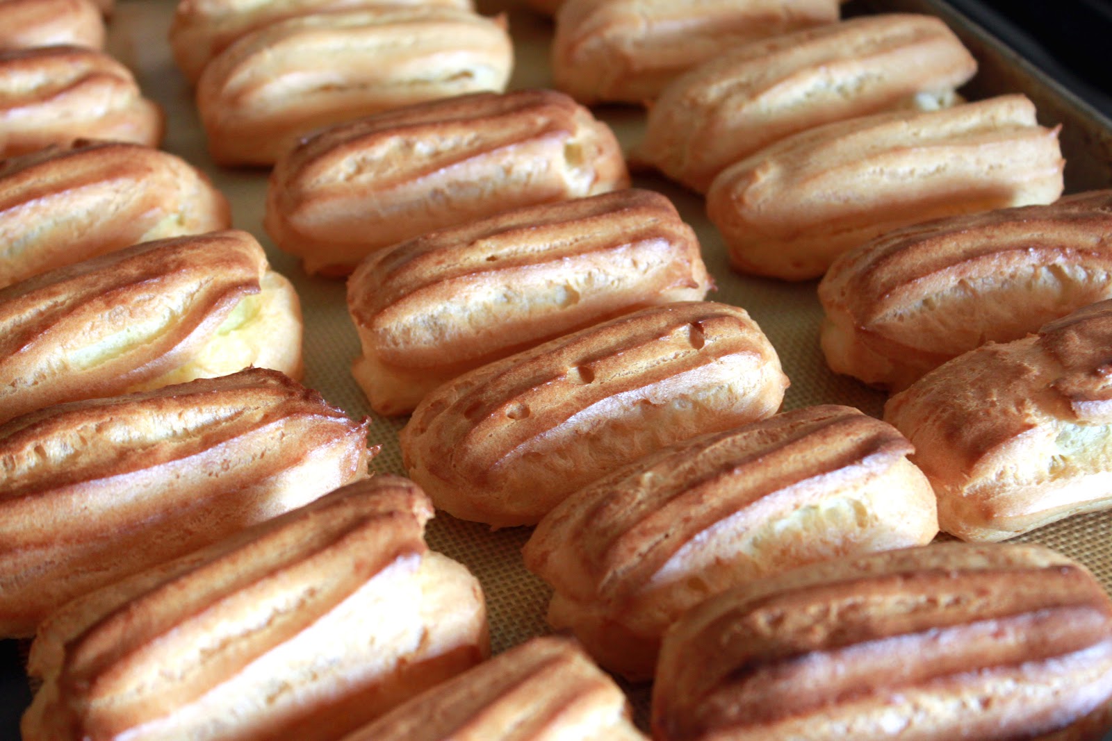 Sucré Marmalade: Eclairs with a mocha pastry cream filling