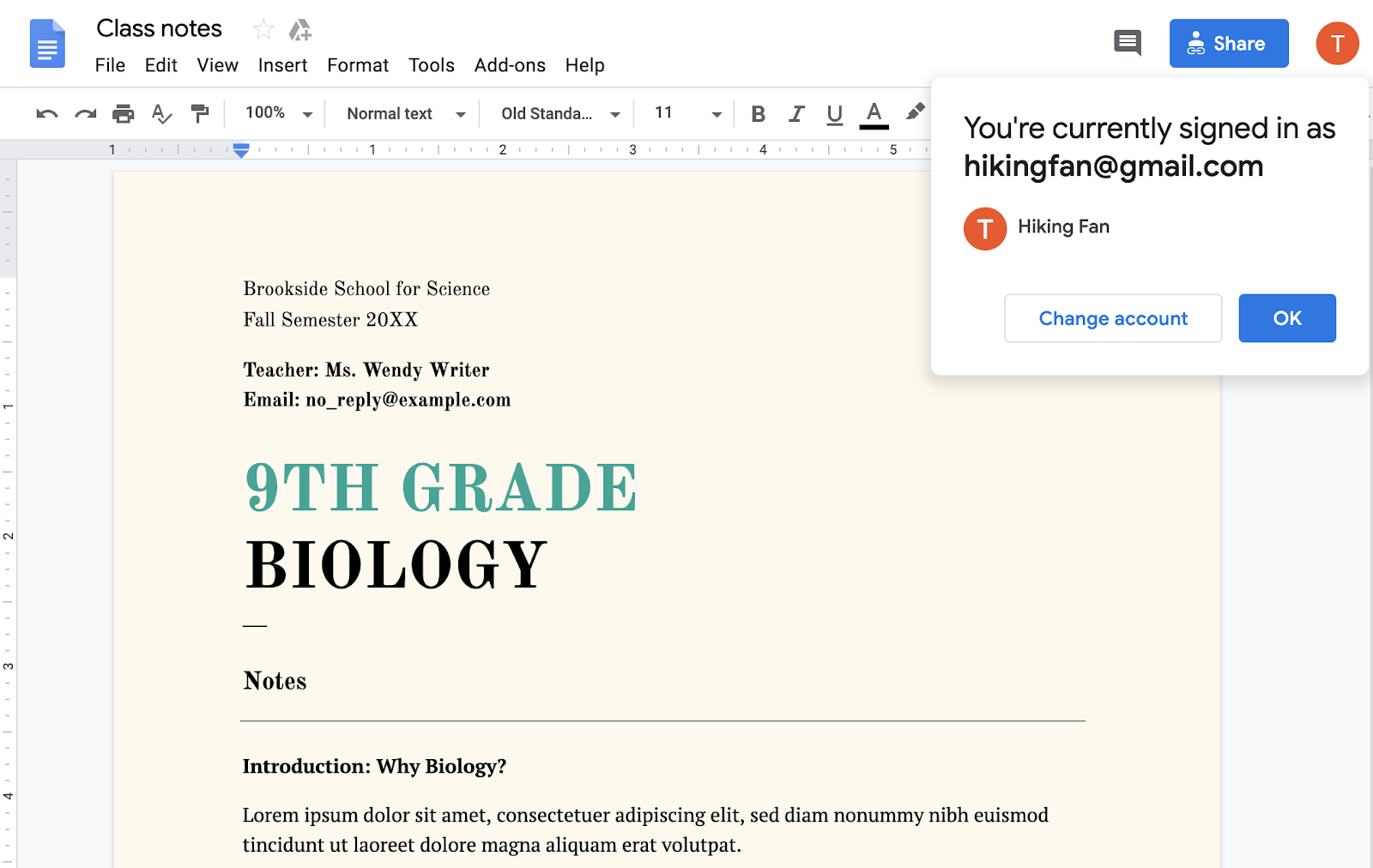 Google Docs Rolls Out Account Awareness With New Account Switcher