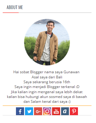 Cara membuat About Me Simple dan Keren di Blog ~ Gudang Ilmu IT