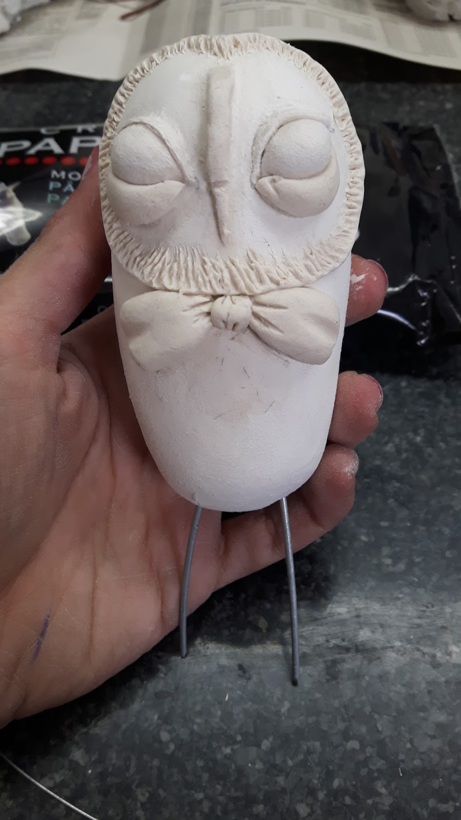 Creative Paperclay® air dry modeling material: Owl creative paperclay ...