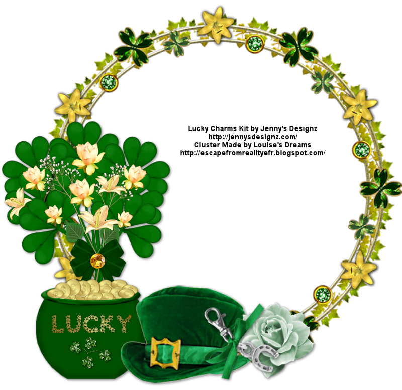 Escape From Reality Blog: FTU Cluster Frames "Lucky Charms"