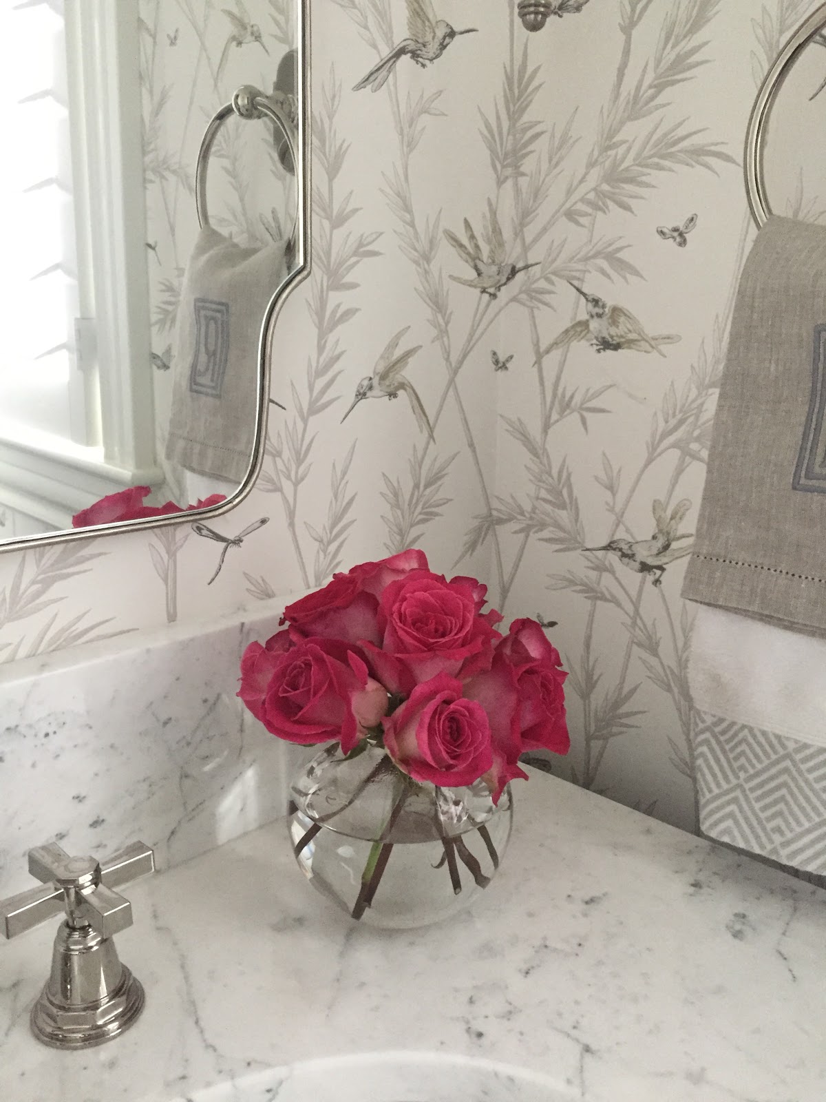 BEFORE AND AFTER POWDER ROOM AND FOYER - design indulgence