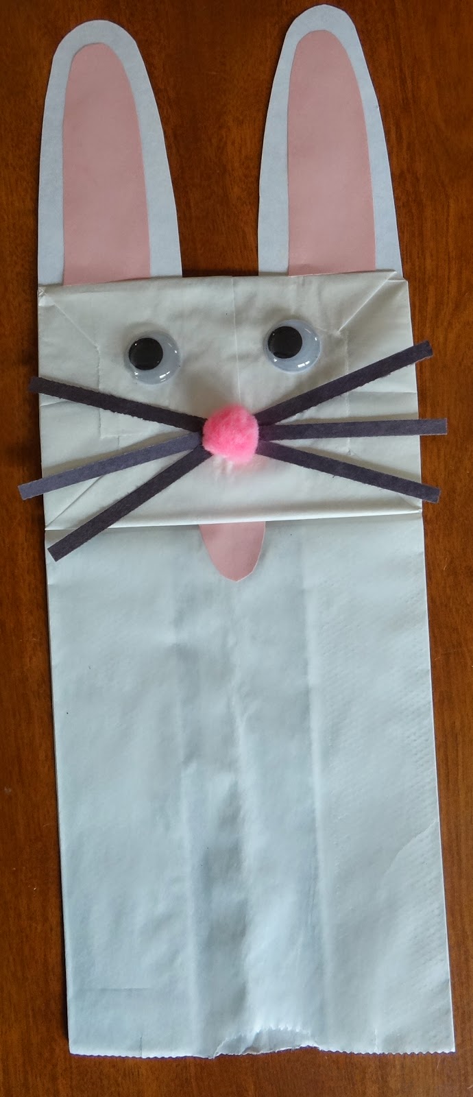 Little Stars Learning: Easter Bunny Sack Puppets