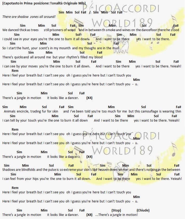 PsicoAccordiWorld189: Elisa - Shadow Zone [Accordi]