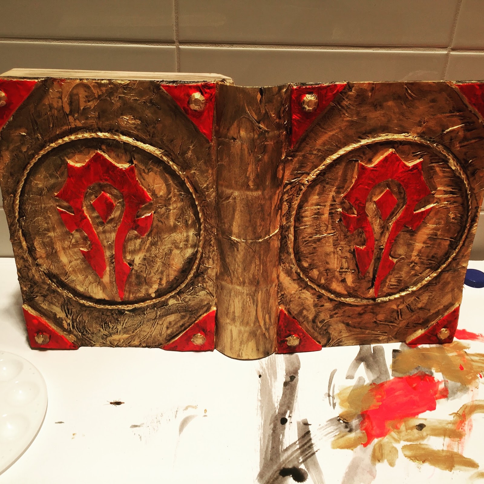 Girl With A Crooked Smile: How to Make a WoW: Blood Elf Mage Spell Book