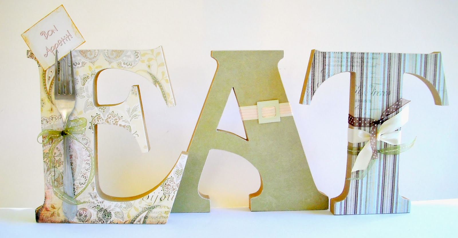 Wood you like to craft?: Kitchen EAT Letters-Crafty Sisters
