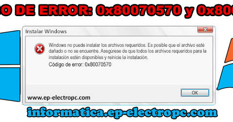 Cómo solucionar el error "0x80070017" y "0x80070570" en Windows 7, 8, 8 ...