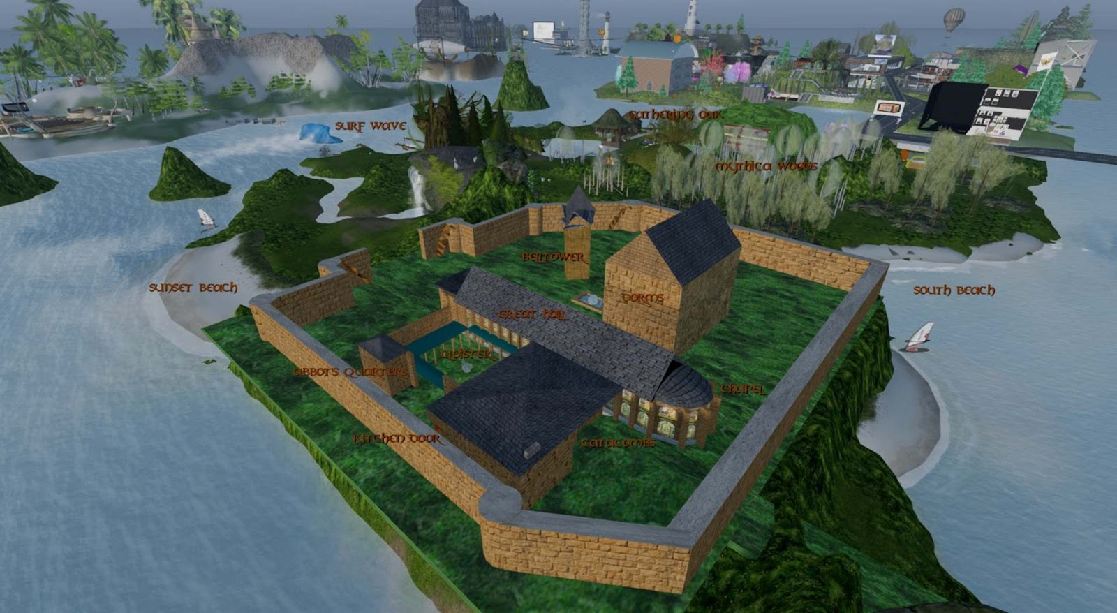 Second Life Newser: Redwall Abbey at Sunny Beach