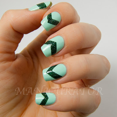 piCture pOlish Honeydew and Kryptonite Nail Art