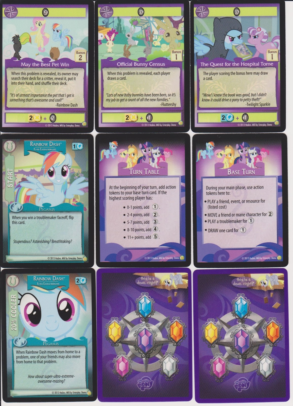 Equestria Daily - MLP Stuff!: All Cards from the MLP CCG Test Event at ...