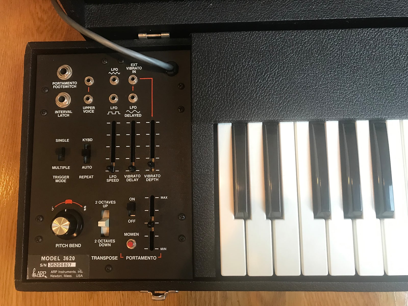 MATRIXSYNTH: ARP 2601 with 3620 Keyboard w/ Matching Serial Numbers SN 0807