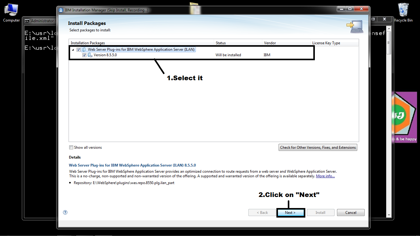 Ibm Websphere Application Server Install Webserver Plugins V 85 For Websphere Application
