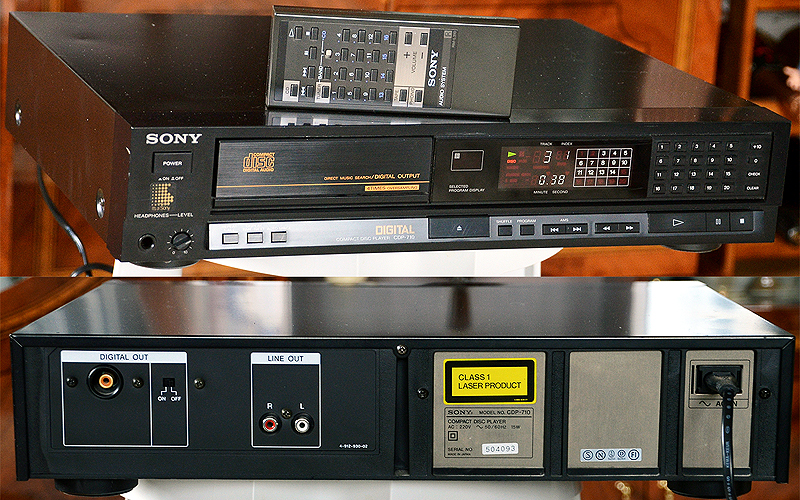 CD-проигрыватель Sony CDP-710 - ПКД на TDA-1541 в Московском магазине ...