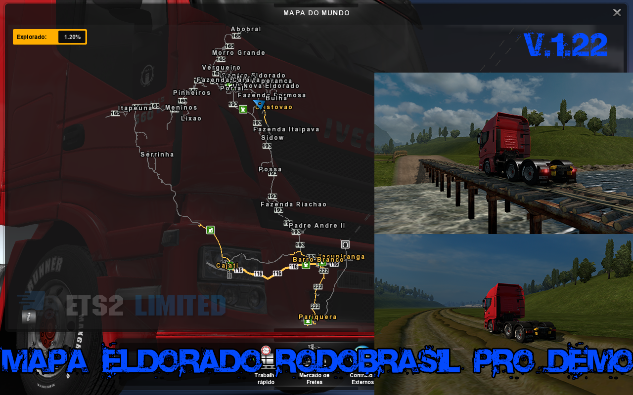 Mapa ElDorado Rodobrasil 1.22 - ETS2 LimiTed