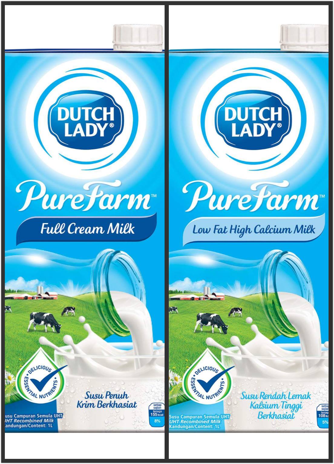 Dutch Lady Purefarm Full Cream Milk at Ernest Rue blog