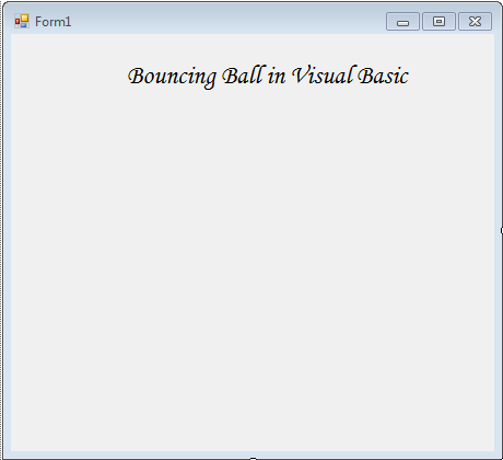 Animation: Bouncing Ball in Visual Basic ~ ulvs