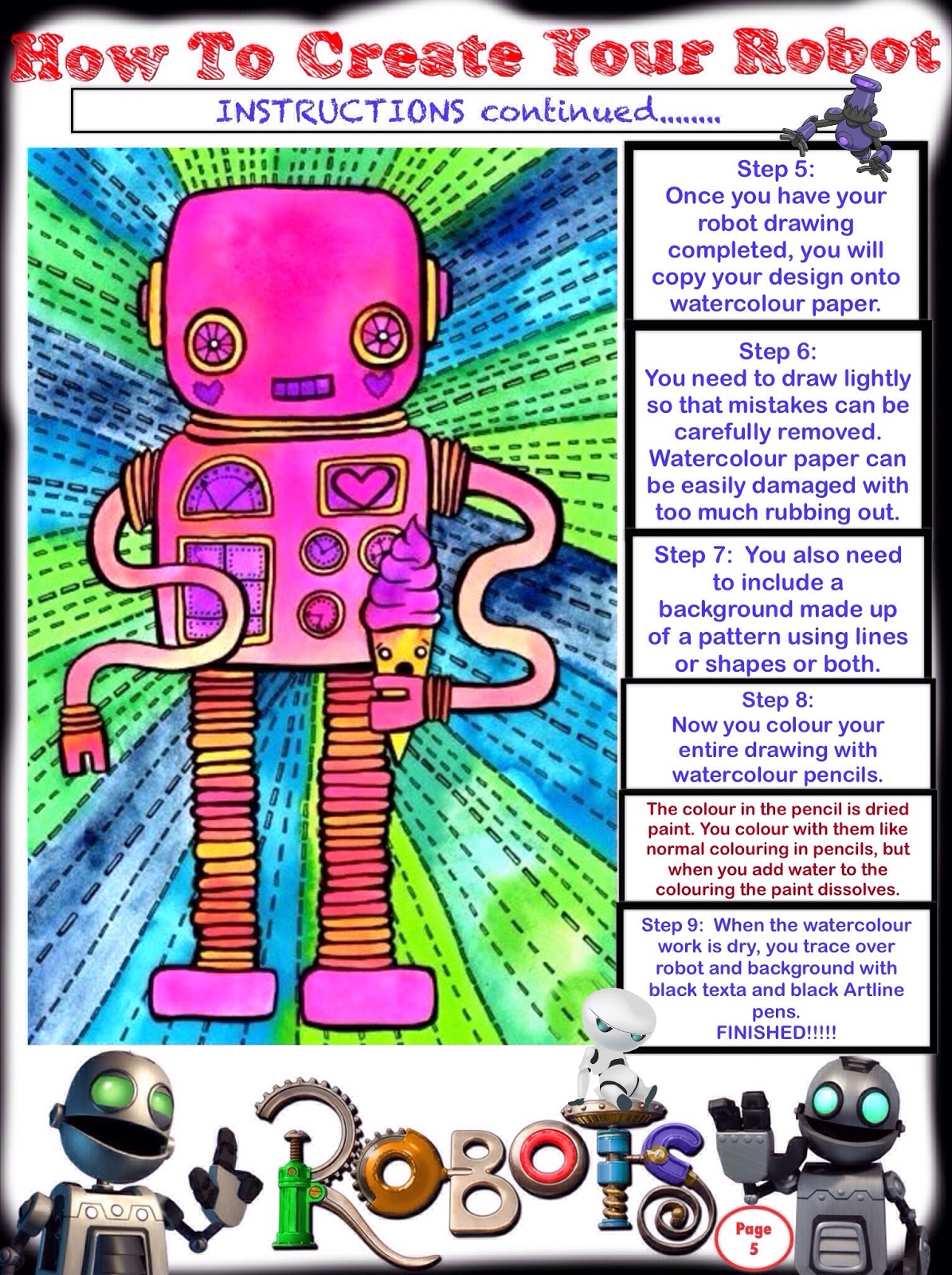 Art and Maths - How To Draw a Robot