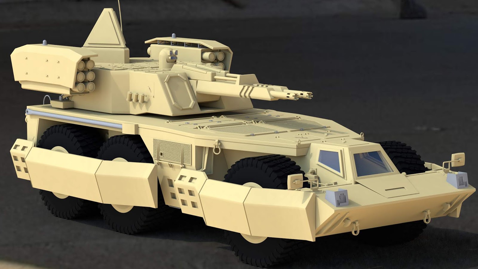 Futuristic SPAAG concept