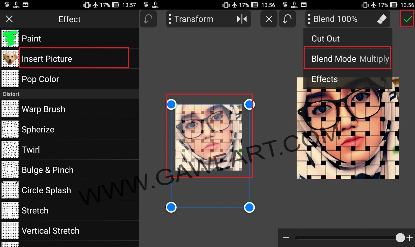 Cara Membuat Efek Foto Anyaman Dengan Picsay Pro