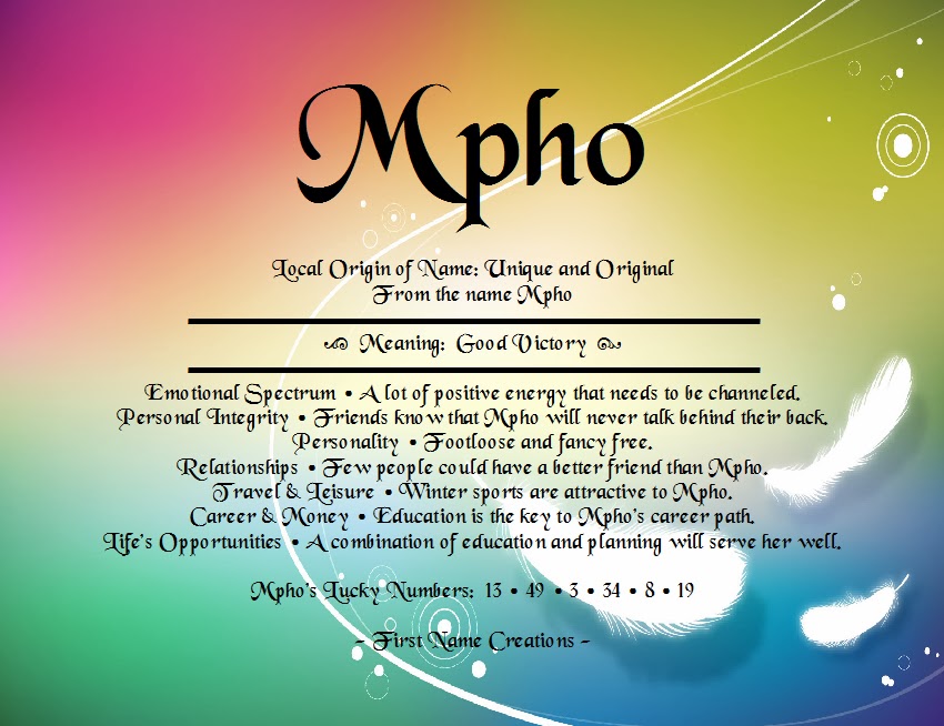 Pin by mpho mosala on ..sWeeet | Names with meaning, Names, Meant to be