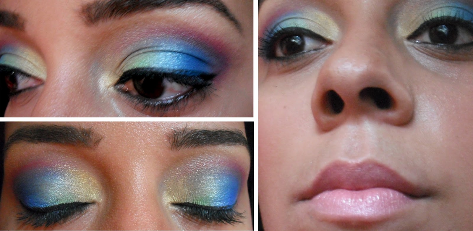 Charme & Gloss: Tutorial: Maquiagem colorida