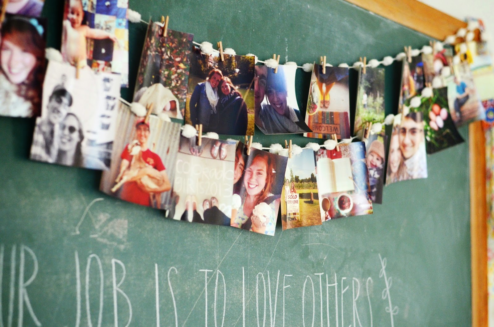 natalie creates: photo garland diy