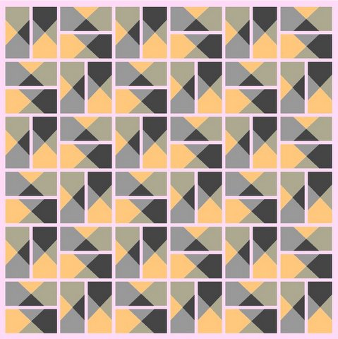 The Desperate Housewife’s Quilt – Block 27 Four makes Two – Quiltjane