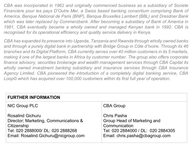 Kitomari Banking & Finance Blog: NIC GROUP PLC AND COMMERCIAL BANK OF ...