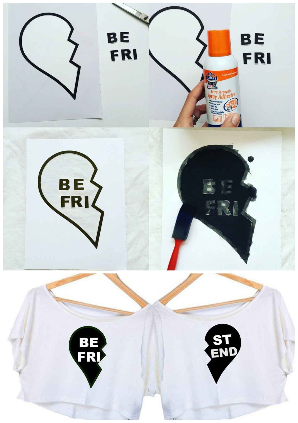DIY Best Friend T shirts | Trash To Couture | Bloglovin’