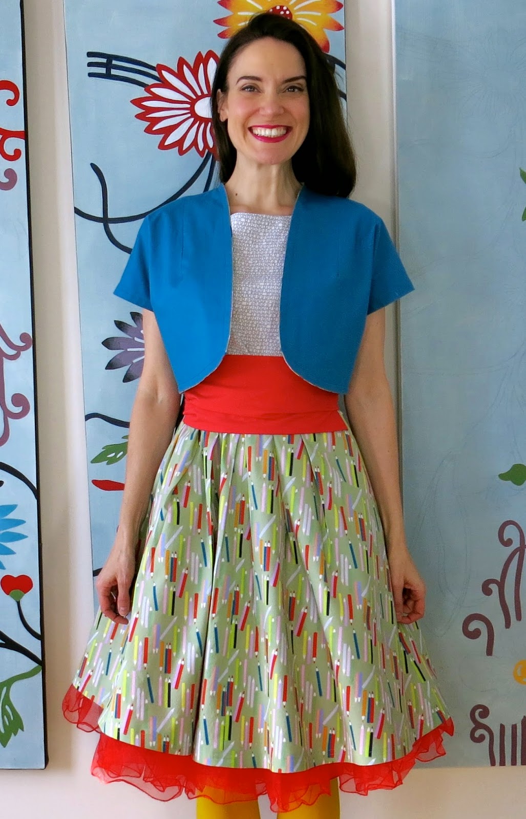 Cassie Stephens: DIY: A Colored Pencil Dress (and Bolero!), Many Dif Ways Cassie Stephens: DIY: A Colored Pencil Dress (and Bolero!), Many Dif Ways